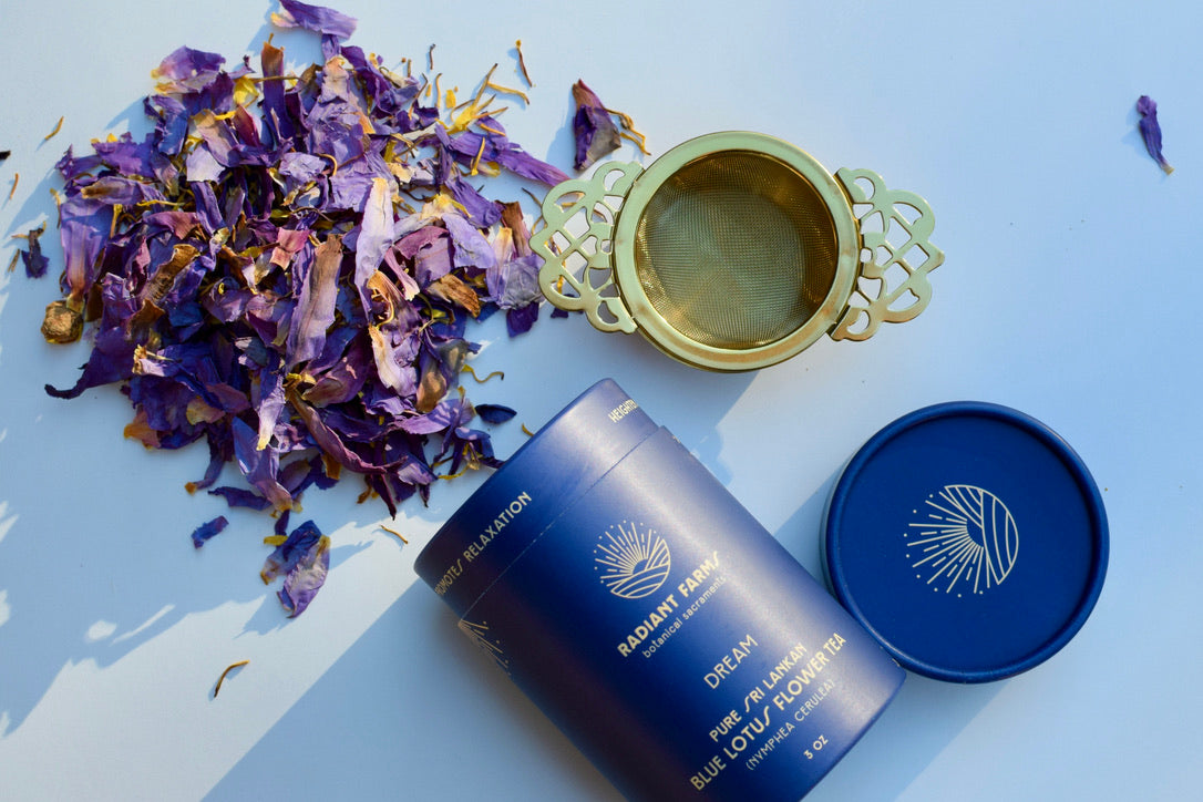 Dream Blue Lotus Tea – Enhance Intuition & Vivid Dreams | Radiant Farms